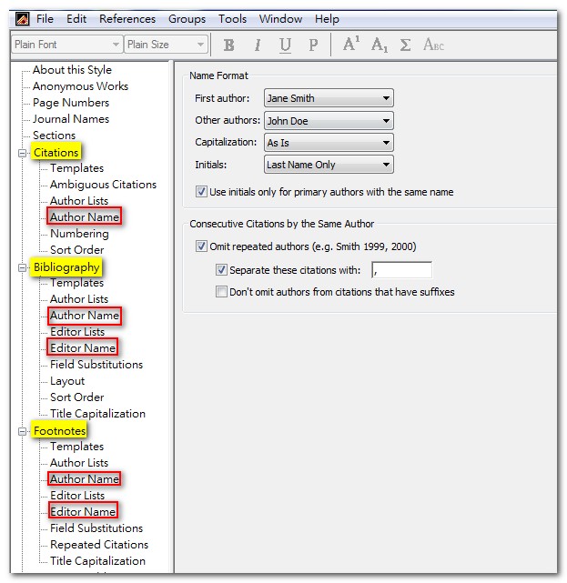 EndNote Output Style修改─Citations、Bibliography、Footnotes的Author Name与 ... EndNote Output Style修改─Citations、Bibliography、Footnotes的Author Name与 ...