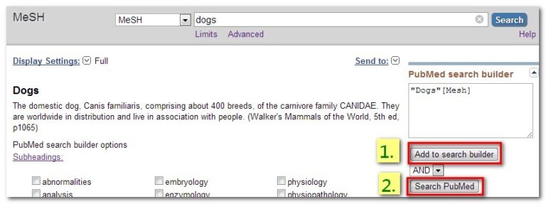 用 MeSH 查找 PubMed ─ MeSH应用实例 – 检索课与数据库学术工具应用
