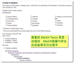 用 MeSH 查找 PubMed ─ MeSH应用实例 – 检索课与数据库学术工具应用